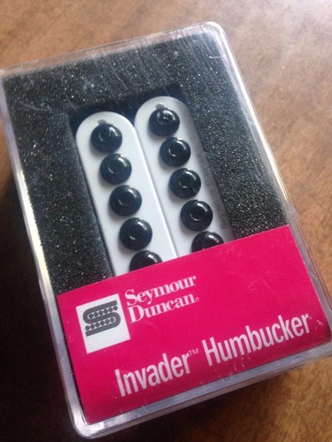 SEYMOUR DUNCAN SH-8N INVADER HUMBUCKER PICKUP NECK WHITE NEW (11102-29 ...
