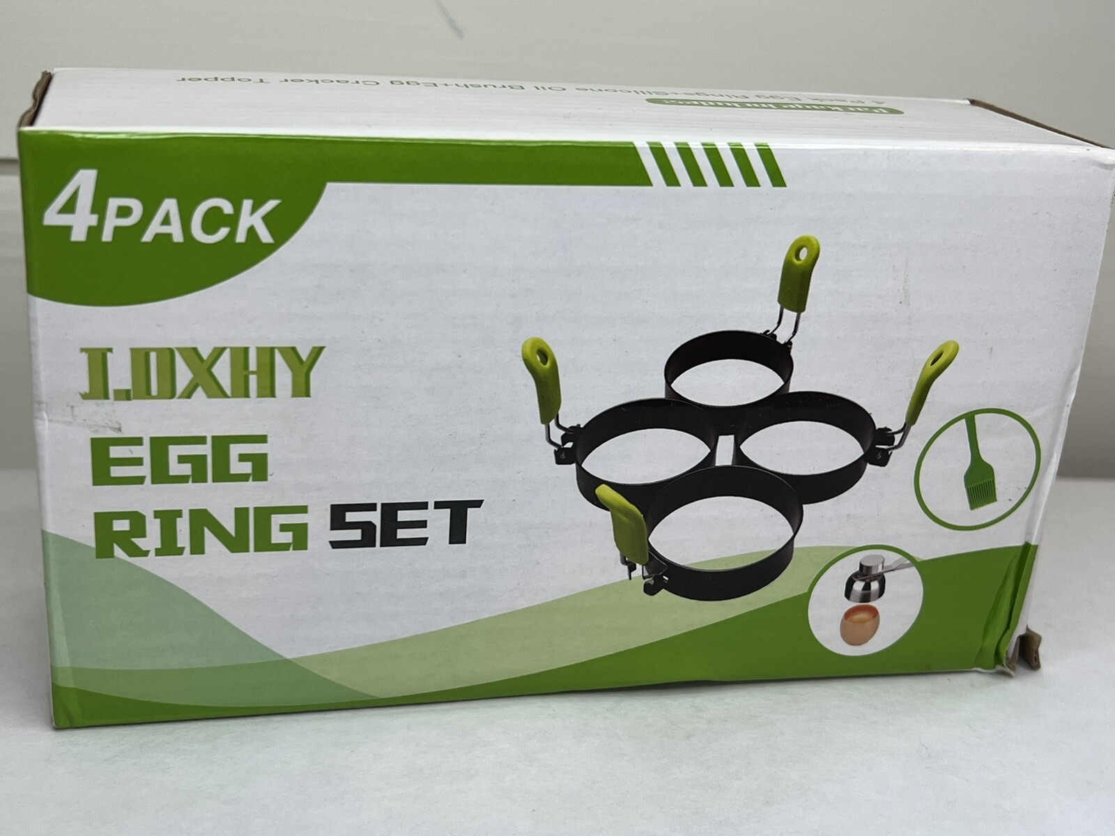 4Pack Professional Round Egg Ring Set for Frying Or Shaping Eggs Maker ...
