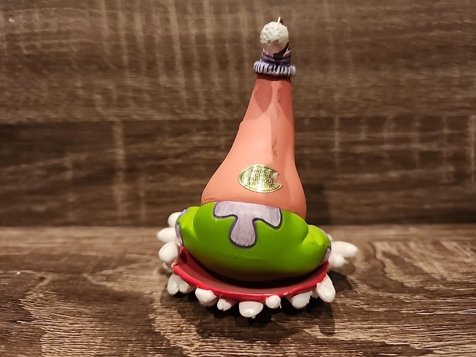 Vintage Spongebob Squarepants Patrick Star Sledding Christmas Ornament ...