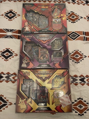 Pokemon TCG Factory Sealed Sidekick Collection Charmander, Mimikyu And ...