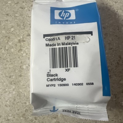 HP Black Ink Cartridge Sealed XF HP21 C9351A | eBay
