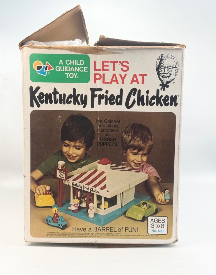 Vintage CHILD GUIDANCE KENTUCKY FRIED CHICKEN Playset In Box | eBay ...