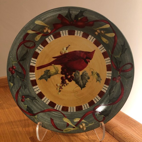 Lenox Winter Greetings Everyday Cardinal 10-3/4" Dinner Plate ~ MINT | eBay