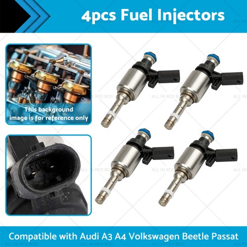 4Pcs Fuel Injectors Suitable For Audi A4 TT VW Jetta Golf CCTA 2.0T ...