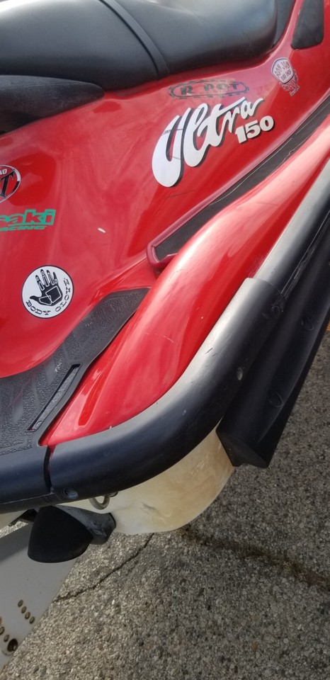 1999-2005 Kawasaki Ultra 150 130 Black Right Side Rear Corner Bumper ...