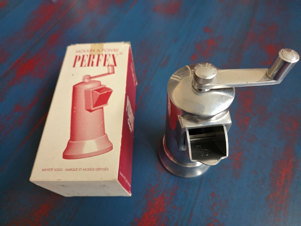 Vintage Perfex Pepper Mill, 7" tall, New in original box , made in France. | eBay