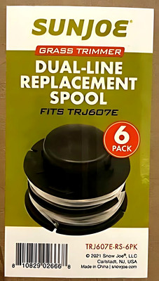 Sun Joe Replacement Trimmer String - Compatible with TRJ607E - 6-Pack ...