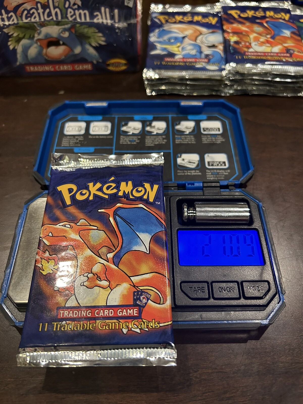 Heavy, Pokemon Base Set Short Crimp Possible Shadowless Booster Pack ...