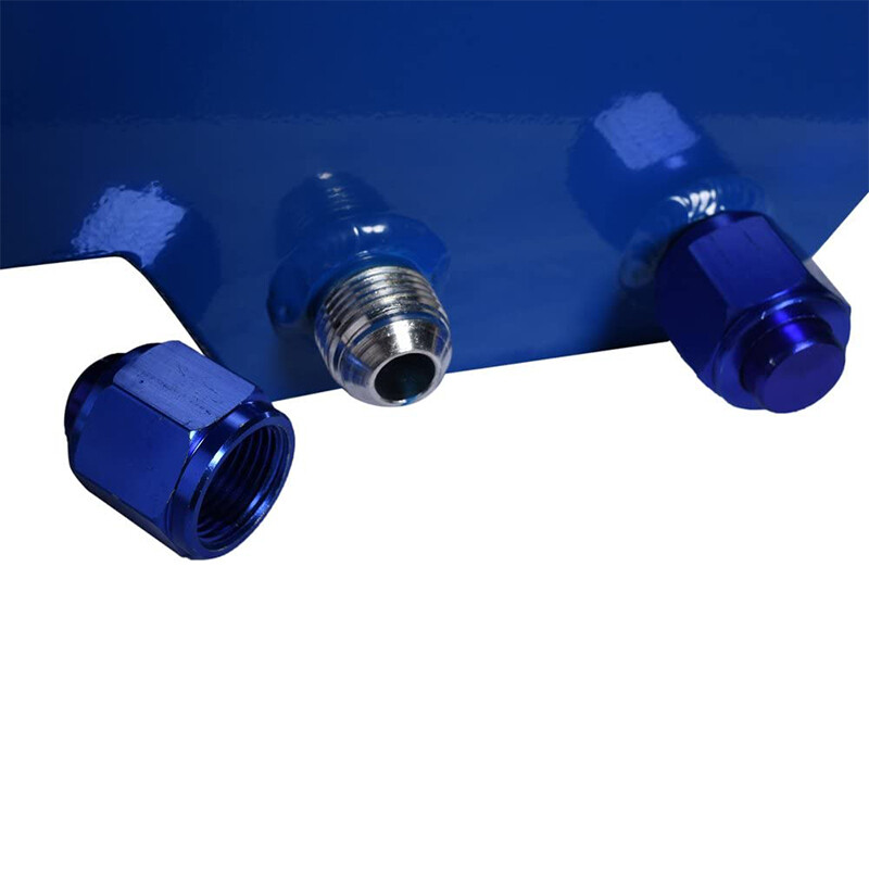 8 GALLON BLUE COATED ALUMINUM RACING/DRIFTING FUEL CELL GAS TANK ...