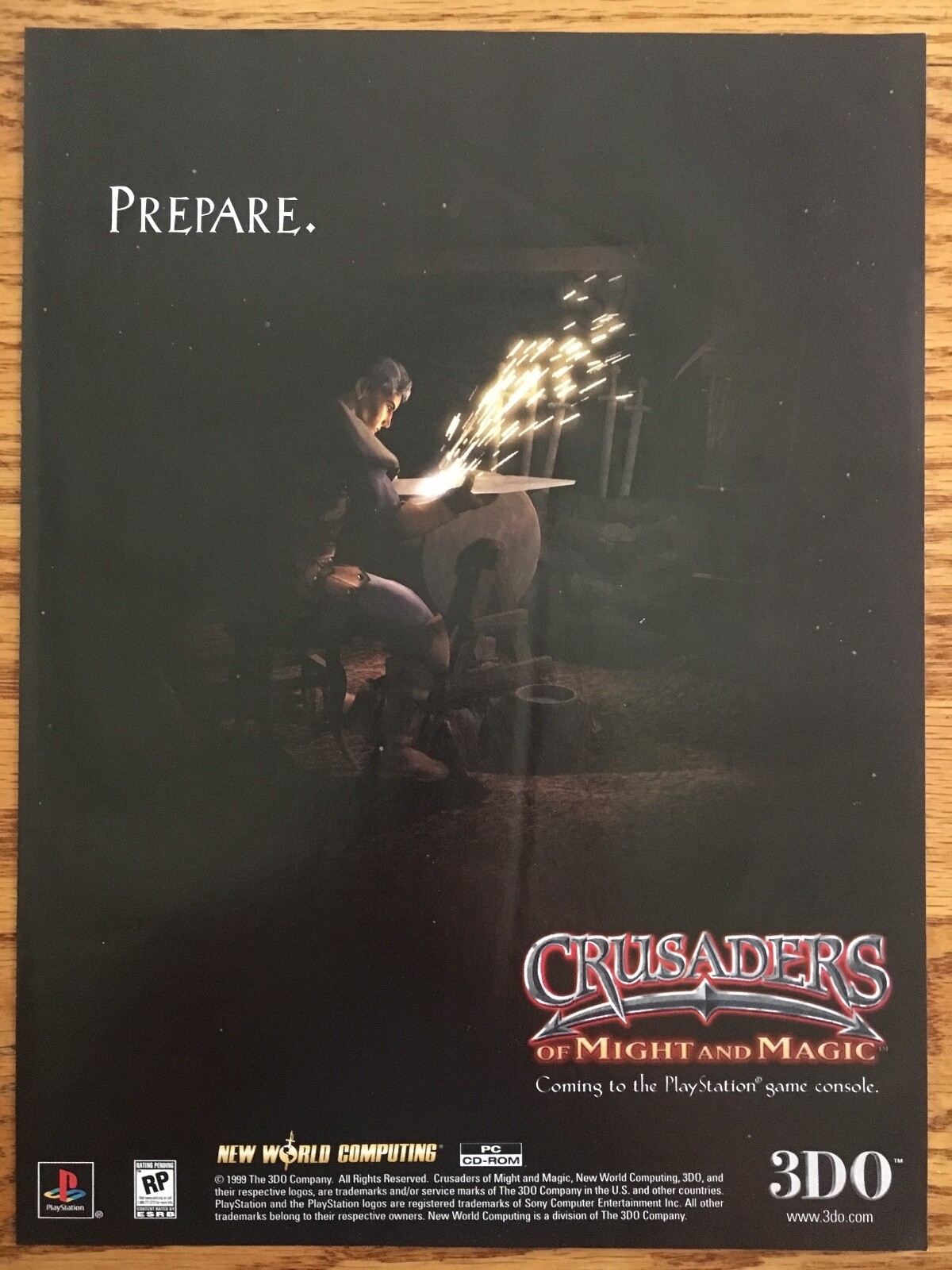 Crusaders of Might and Magic PS1 3DO PC Vintage Video Game Poster Ad ...