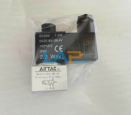 AirTAC two-position three-way vacuum solenoid valve 3V2-06-NC 3V206NCB ...