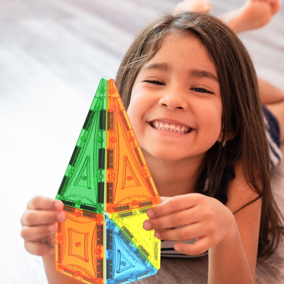 Magnet Tiles magnetic Building Blocks Toys for Kids GIFT SET Mag-Genius ...