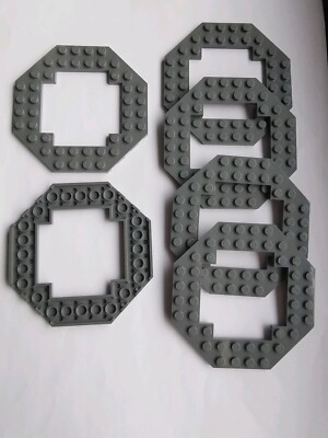 Lego® 12 Stück 10x10 Platten 6063 Dunkelgrau Octagonal Star Wars Castle ...