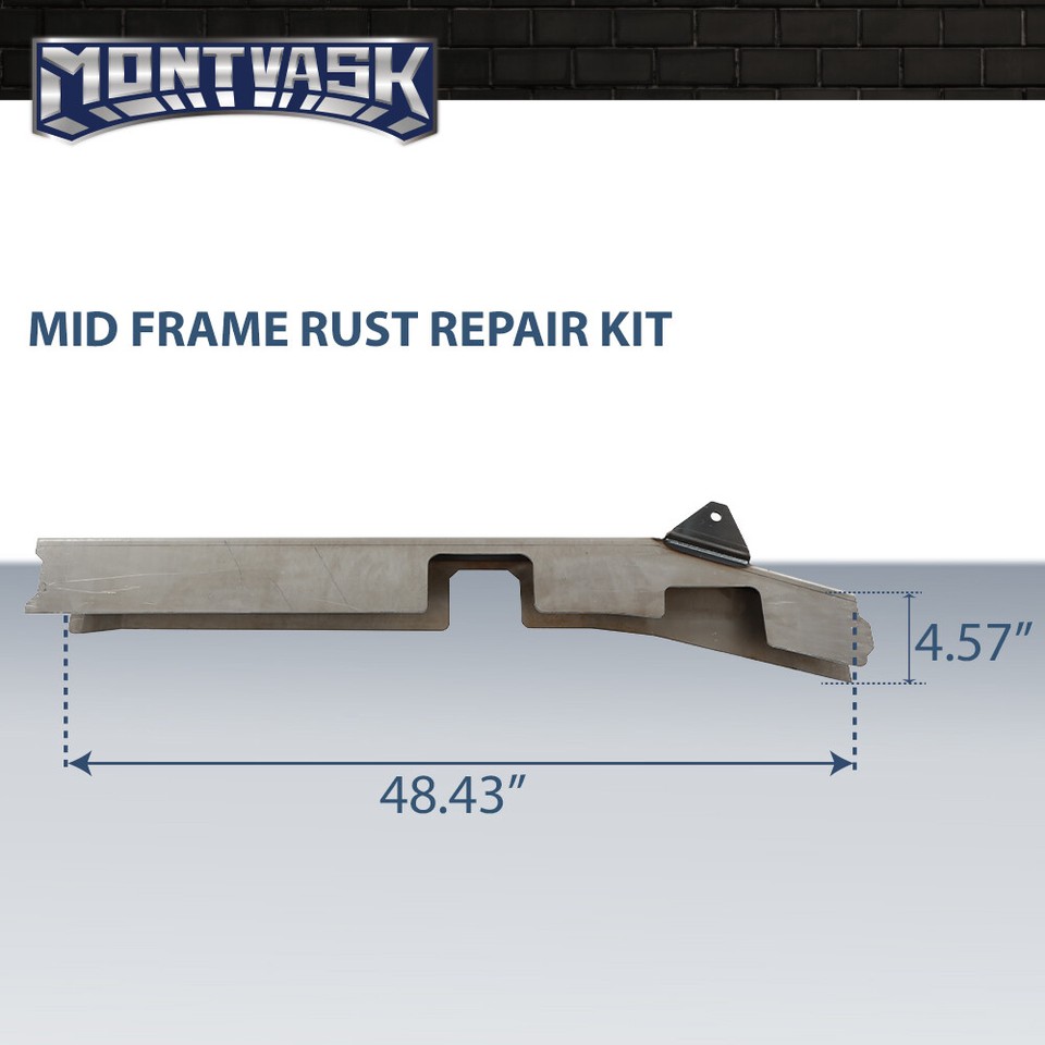 Fit For 1996-2004 Toyota Tacoma Regular Cab Mid Frame Rust Repair Kit ...