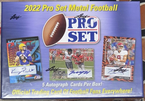 2022 Leaf Pro Pro Set Football Hobby Box 5 Autographs Per Box | eBay
