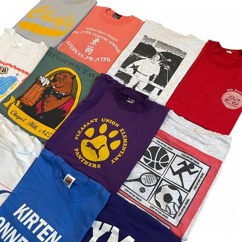 Vintage T-Shirt Bundle Wholesale Lot of 16 Single Stitch Made In USA ...