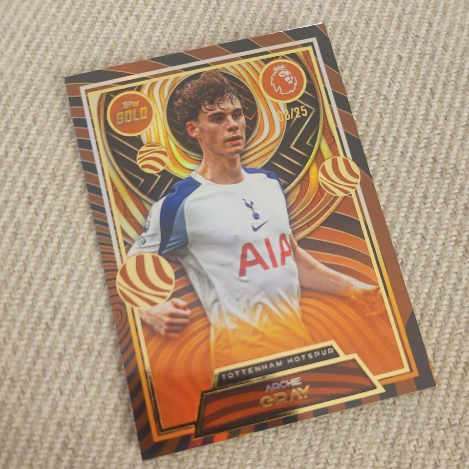 Topps Gold Premier League 2025/26 Archie Gray Parallel /25 Tottenham ...