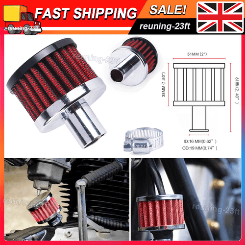 Car Air Filter Crankcase Vent Filter Breather Filter Cold Air Intake ...