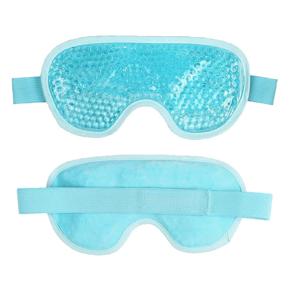 PVC Gel Eye Mask Elastic Gel Sleep Mask Soft Adjustable for Sleeping ...