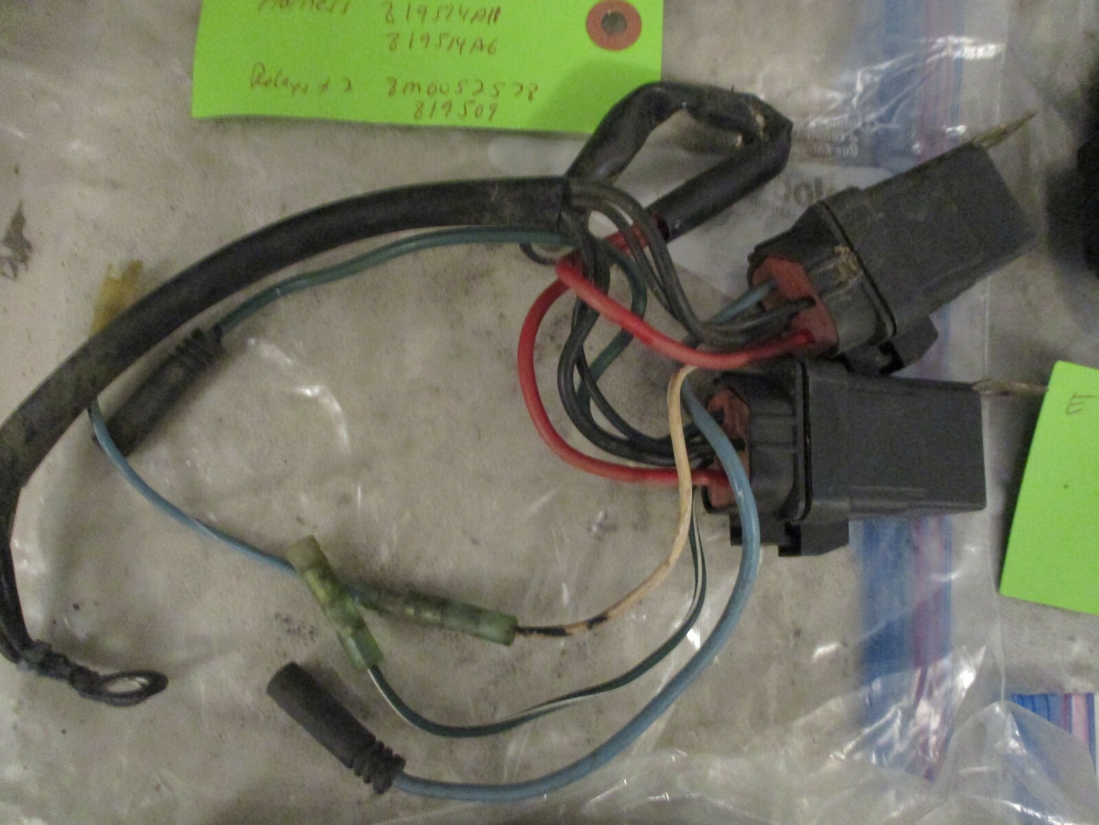 FORCE OUTBOARD POWER TRIM & TILT RELAYS & HARNESS 819514A11/6 8M0052578 ...