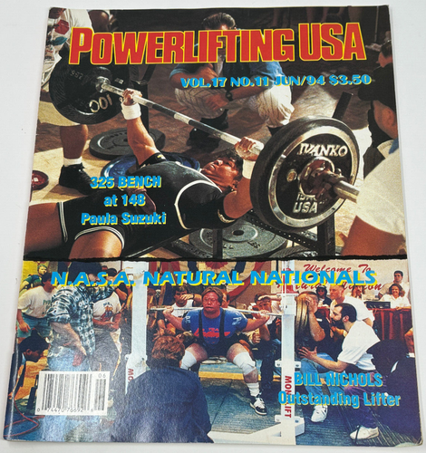 Powerlifting USA Magazine June 1994 Vol 17 Issue 11 Weightlifting Paula ...