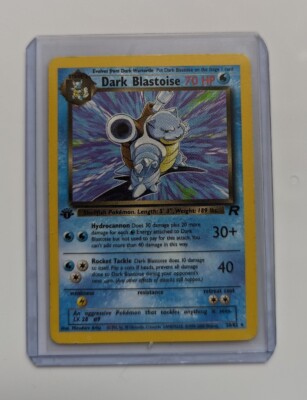 Dark Blastoise Team Rocket 20/82 1st Edition Non Holo Vintage Pokemon ...