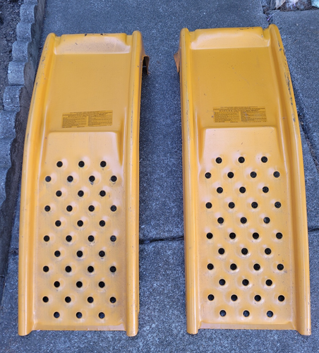 Heavy Duty Car Ramps Set 6,500lbs Auto Ramp Solid Steel Ramps | eBay