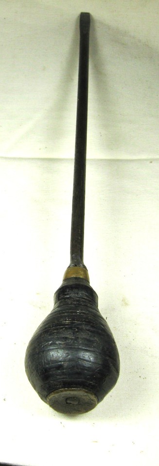 Unusual, Large Stacked Leather, Bulbus, Handle Flat Blade Screwdriver ...
