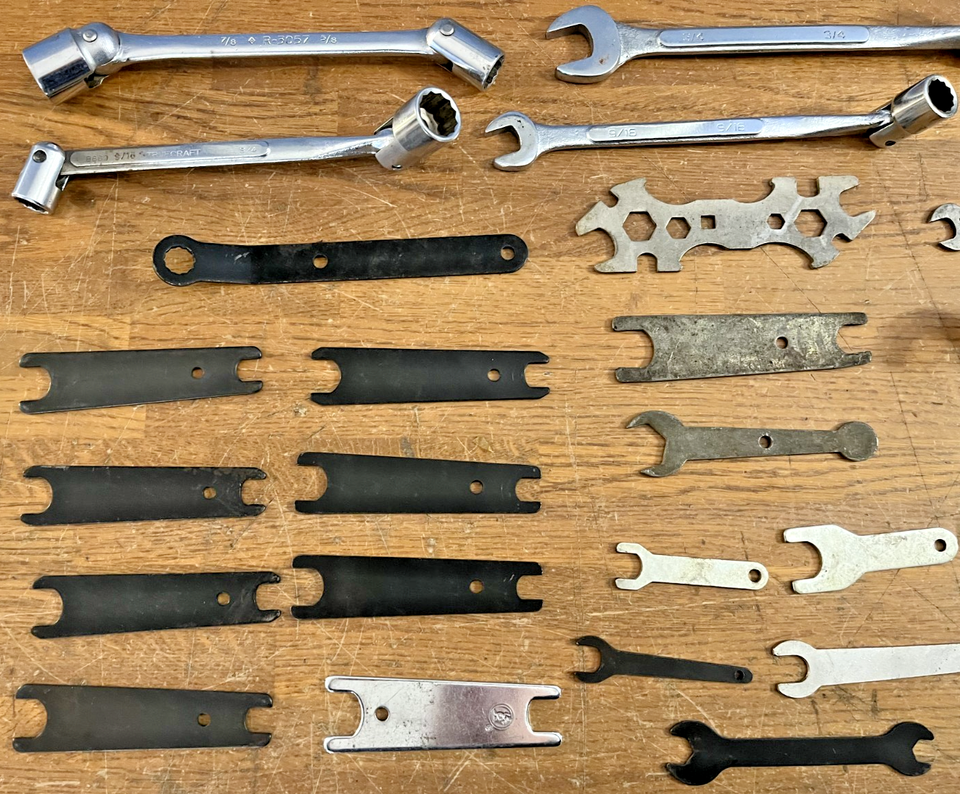 Lot of (88) Wrenches - Double Box End, Flex Head Combination, Power ...