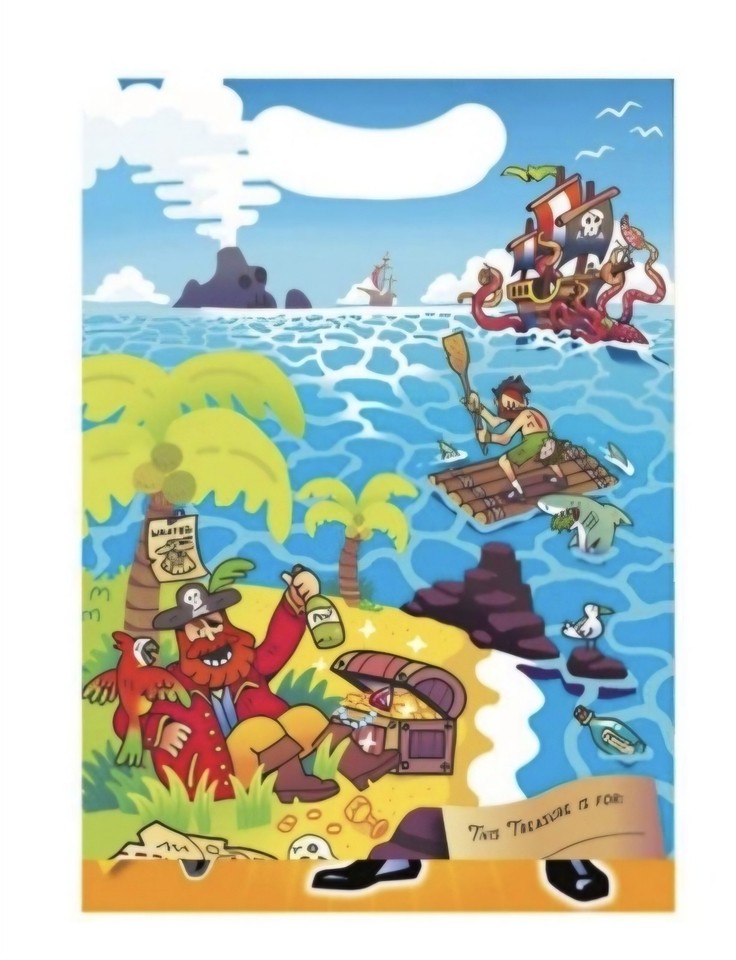 X12 Quality Pre-Filled Kids Pirate Birthday Party Activity Loot Bags ...