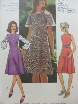 Vintage 70's Simplicity 9850 PRINCESS DRESS Sewing Pattern Women Size ...