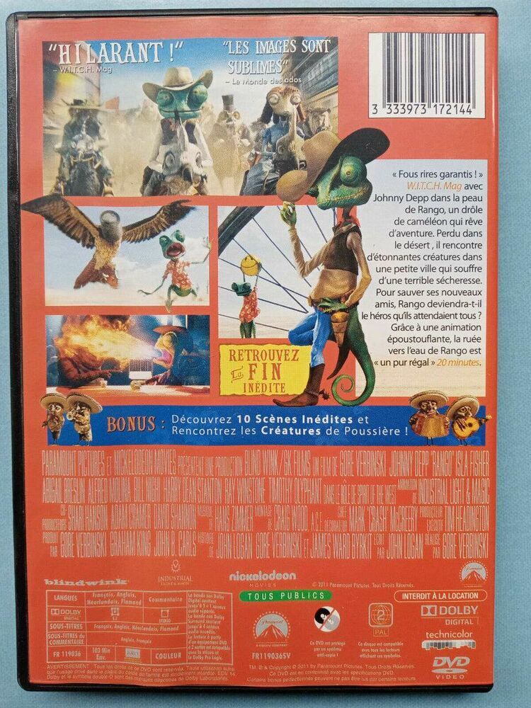 Rango - Johnny Depp / DVD Single | eBay
