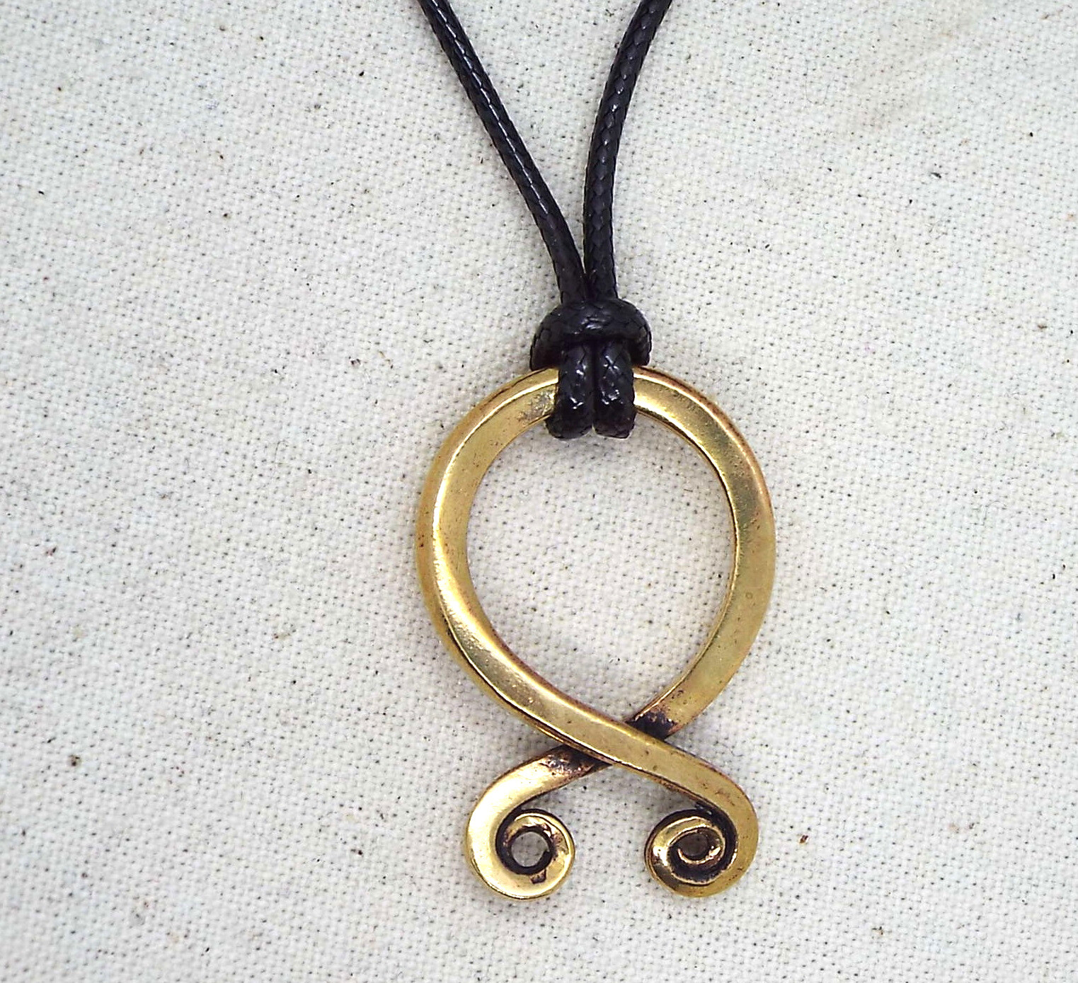 Viking Troll Cross Bronze Odal Rune Pendant (Odinist Prosperity ...