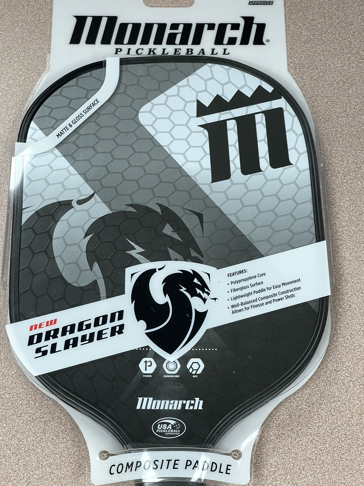 Monarch Dragon Slayer Pickleball Paddle Composite paddle —Black*NEW* | eBay