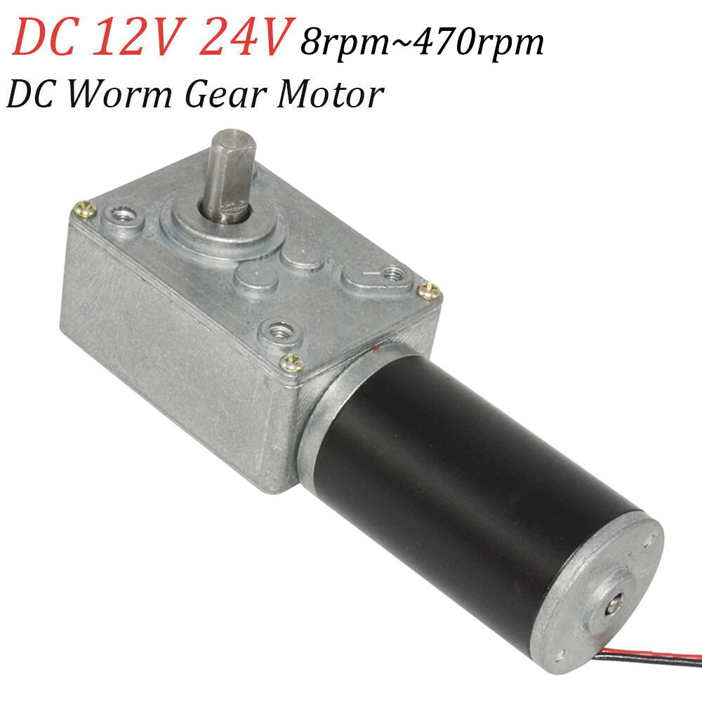 DC 12V 24V Gear Box Motor High Torque Electric Power Speed Reduce ...