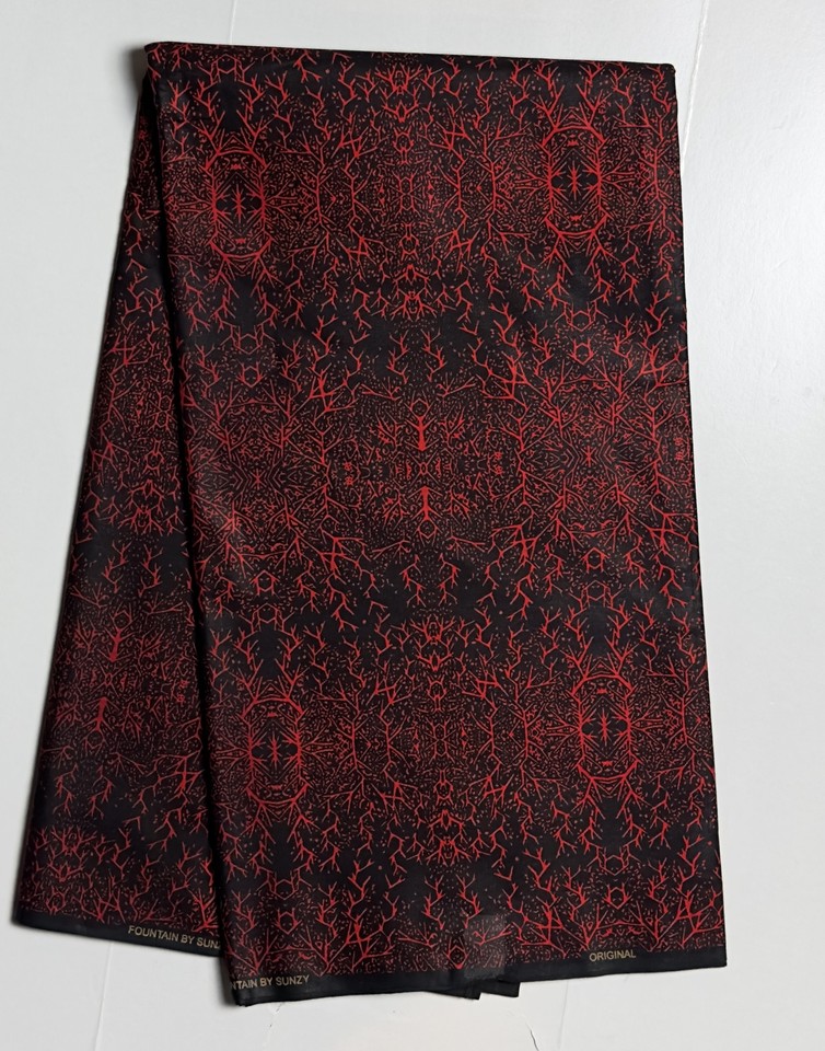 African Print Fabric, Ankara - Red Fabric | eBay