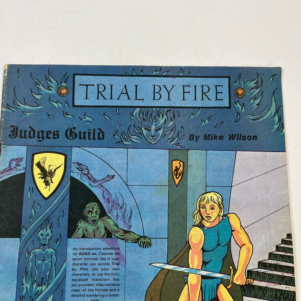 Judges Guild Module Trial by Fire Advanced Dungeons & Dragons 1981 AD&D ...