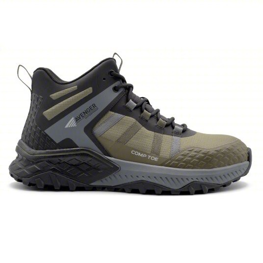 Avenger Aero Trail Mid A8811 Men's US 11 Olive Composite Toe Work Shoes PQ223 | eBay