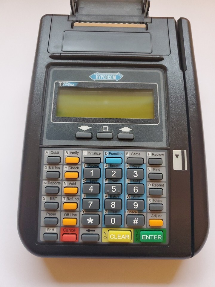 Hypercom Model T7 PLUS Credit Card Terminal Reader No Power Cord Not ...