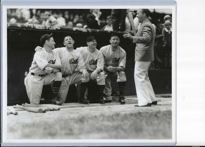 1930s Chicago Cubs George Brace 8x10 Photo Grimm,Hartnett Dug-Out Scene ...