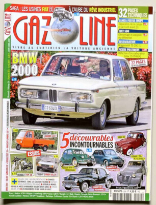 GAZOLINE n°254 - BMW 2000 LAMBRO 550 V TALBOT SAMBA RALLYE DYNA X SIMCA ...
