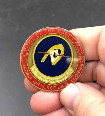 USAF 83d Fighter Weapons SQ Lucky Aces Combat Archer Challenge Coin ...