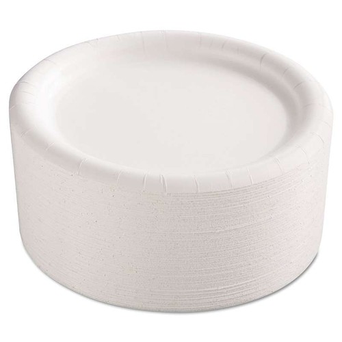 AJM Packaging Corporation Premium Coated Paper Plates, 9" dia, White ...