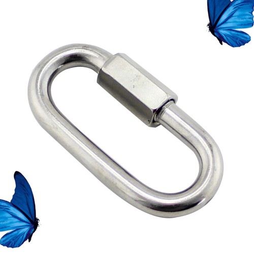 2 Pcs Stainless Steel Connecting Ring Chain Link Repair Links ...