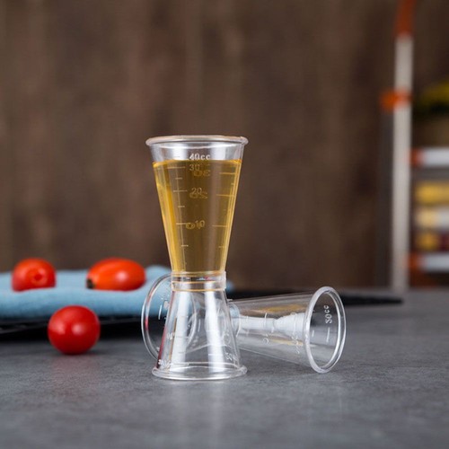 Party Bar Single Drink Cocktail Shaker Double Shot Measure Cup Jigger ...