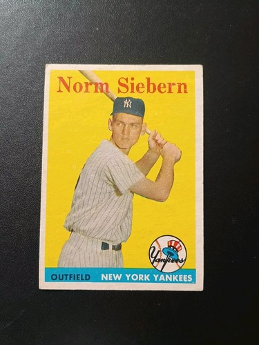 1958 Topps # 54 Norm Siebern Free Shipping | eBay
