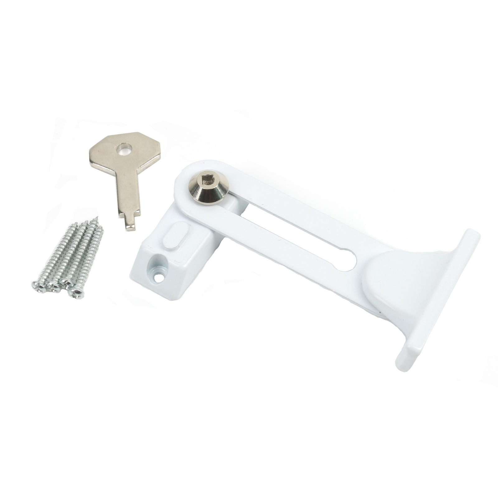 LOCKABLE WINDOW RESTRICTOR 2x Child Safety UPVC Timber Wood Frame Latch ...