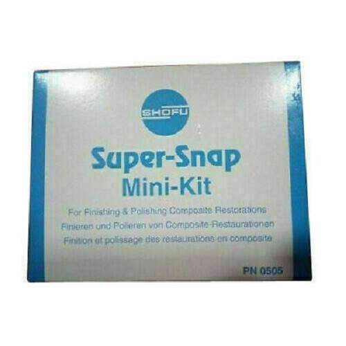 Shofu Super-Snap Mini Kit Dental Finishing & Polishing (48 Disks + 1 Ca ...