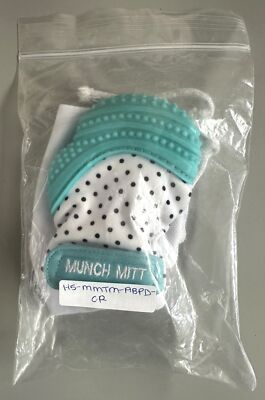 Malarkey Kids Munch Mitt - Aqua Blue Polka Dot, Pre-Owned, Customer ...