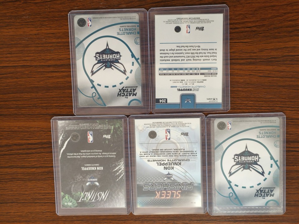 KON KNUEPPEL 2025-26 Topps Chrome and Match Attax and flagship Lot (5 ...